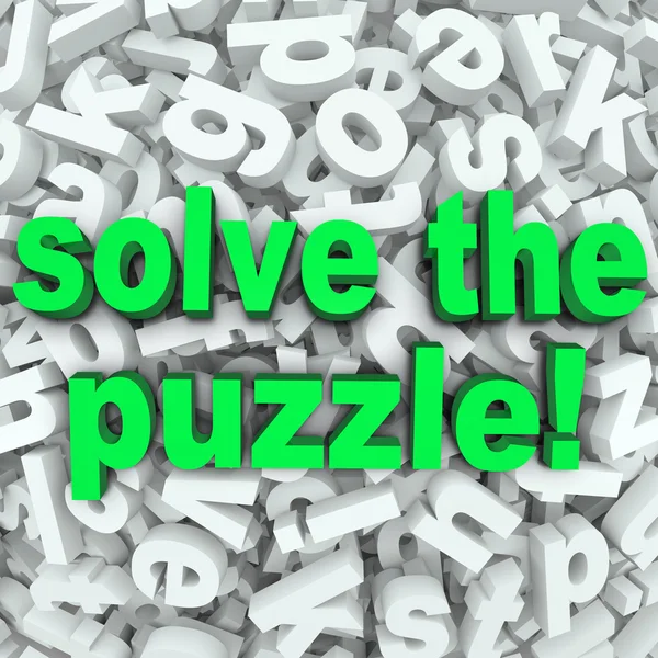 Puzzle Game Complete Picture Word Render Illustration Stock Photo by ...