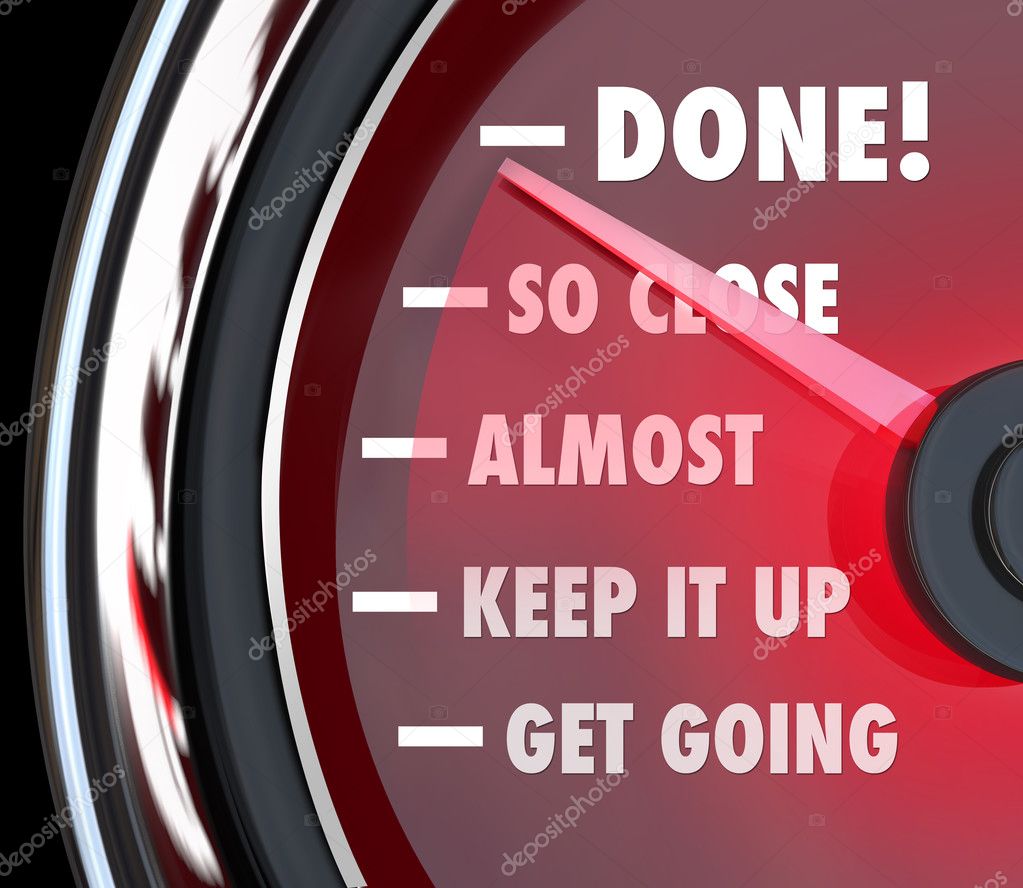 Done Speedometer Tracking Progress Destination — Stock Photo © iqoncept ...