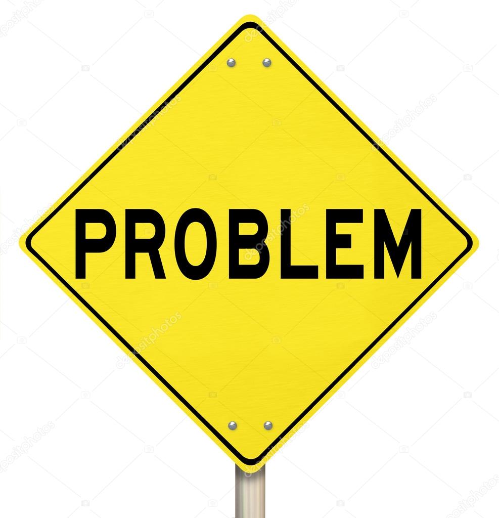 Problem Yellow Warning Sign Caution Trouble Issue Stock Photo by ... Problem Yellow Warning Sign Caution Trouble Issue Stock Photo by ...