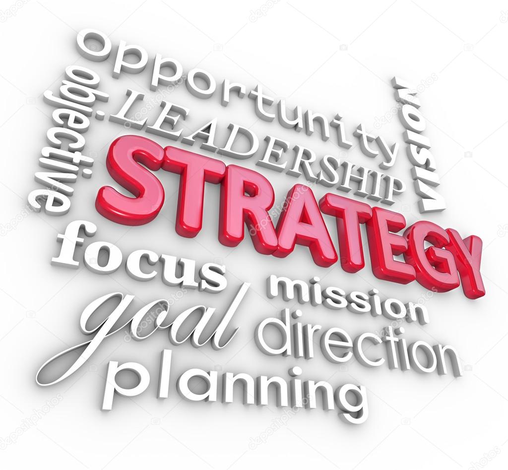 Strategy Word Collage Planning Goal MIssion Stock Photo by ©iqoncept ...