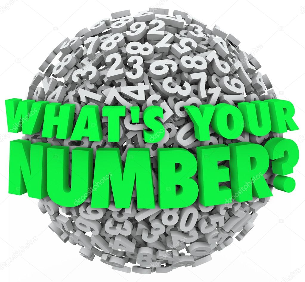 What's Your Number Question Sphere Credit Score Budget Limit — Stock ...