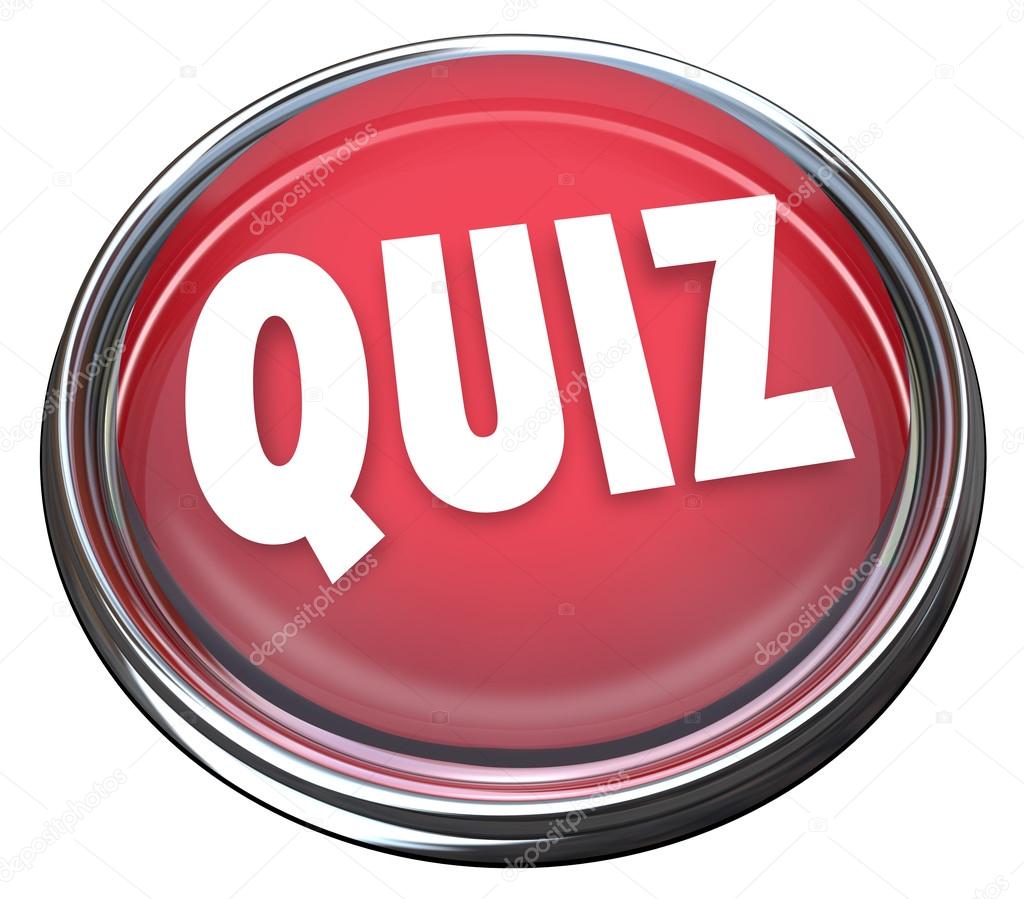 Quiz Examen d'évaluation de test de mot de bouton rouge image libre de ...