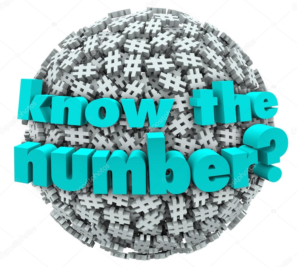 Know the Number Question Pound Symbol Hashtag Sphere Stock Photo by ...