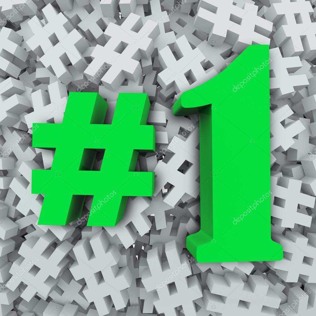 1 Number One Top Most Popular Hottest Favorite — Stock Photo © iqoncept ...