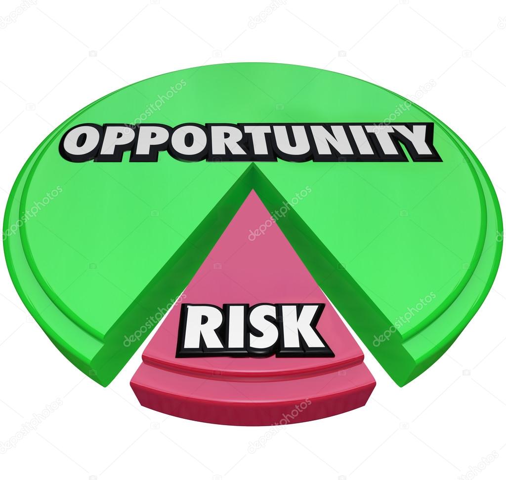 Opportunity Vs Risk Pie Chart Managing Danger Stock Photo by ©iqoncept ...