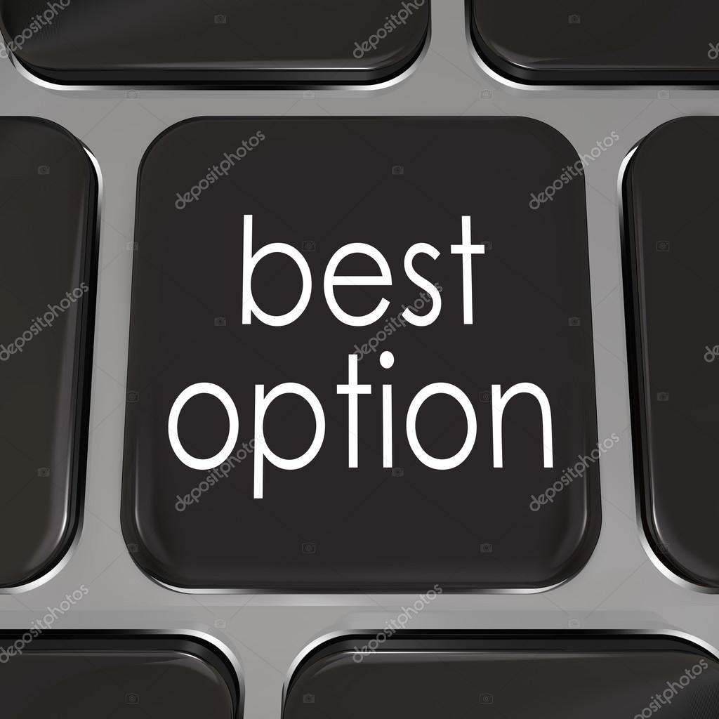 Best Option Computer Keyboard Key Better Top Choice Stock Photo by ...