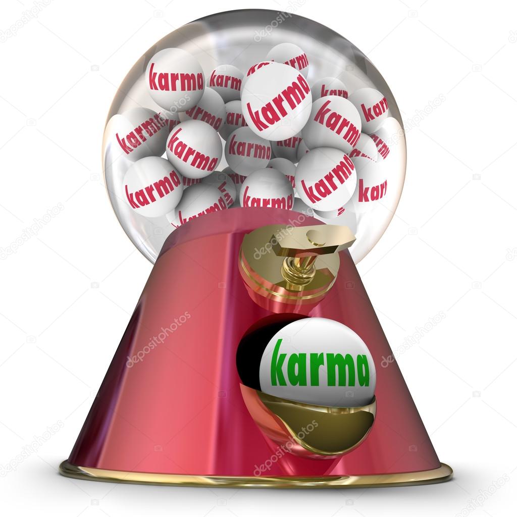 Karma Gum Ball Machine — Stock Photo © iqoncept #43552343
