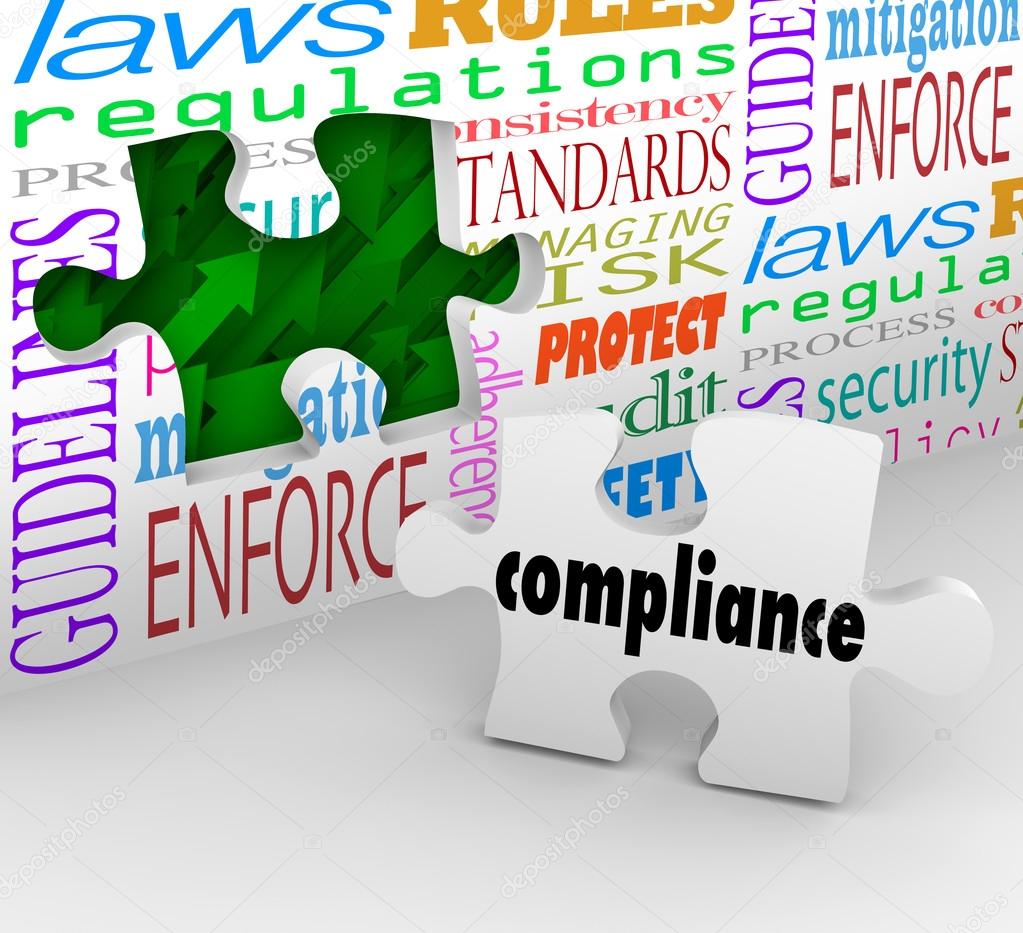 Compliance Puzzle Piece — Stock Photo © iqoncept #43579101