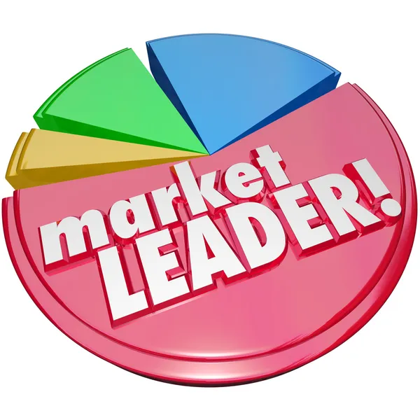 Competition Pie Chart Market Share Competitors Pieces Stock Photo by ...