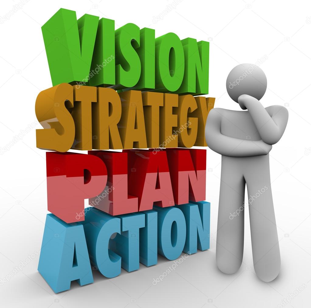 Vision stratégie plan d'action — Photographie iqoncept © #46022135