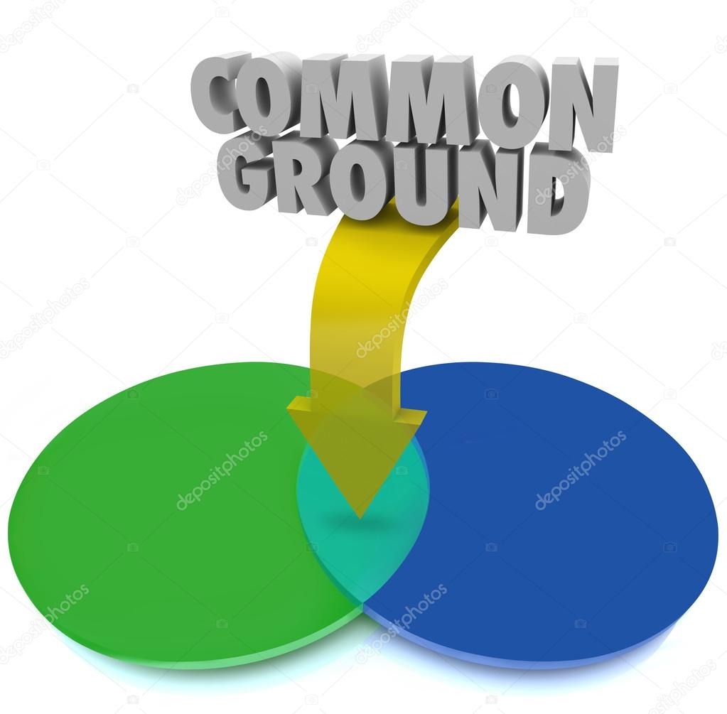Common Ground Venn Diagram — Stock Photo © iqoncept #46022177