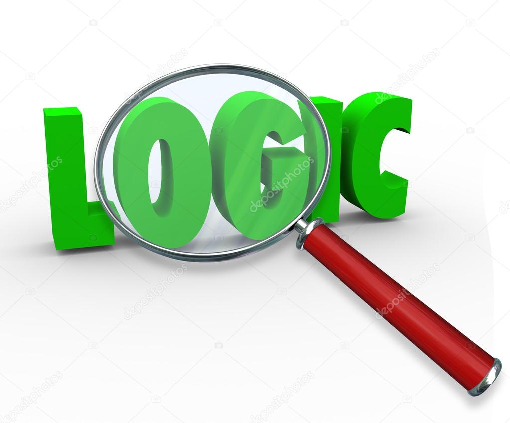 Logic Word Magnifying Glass — Stock Photo © iqoncept #46022395