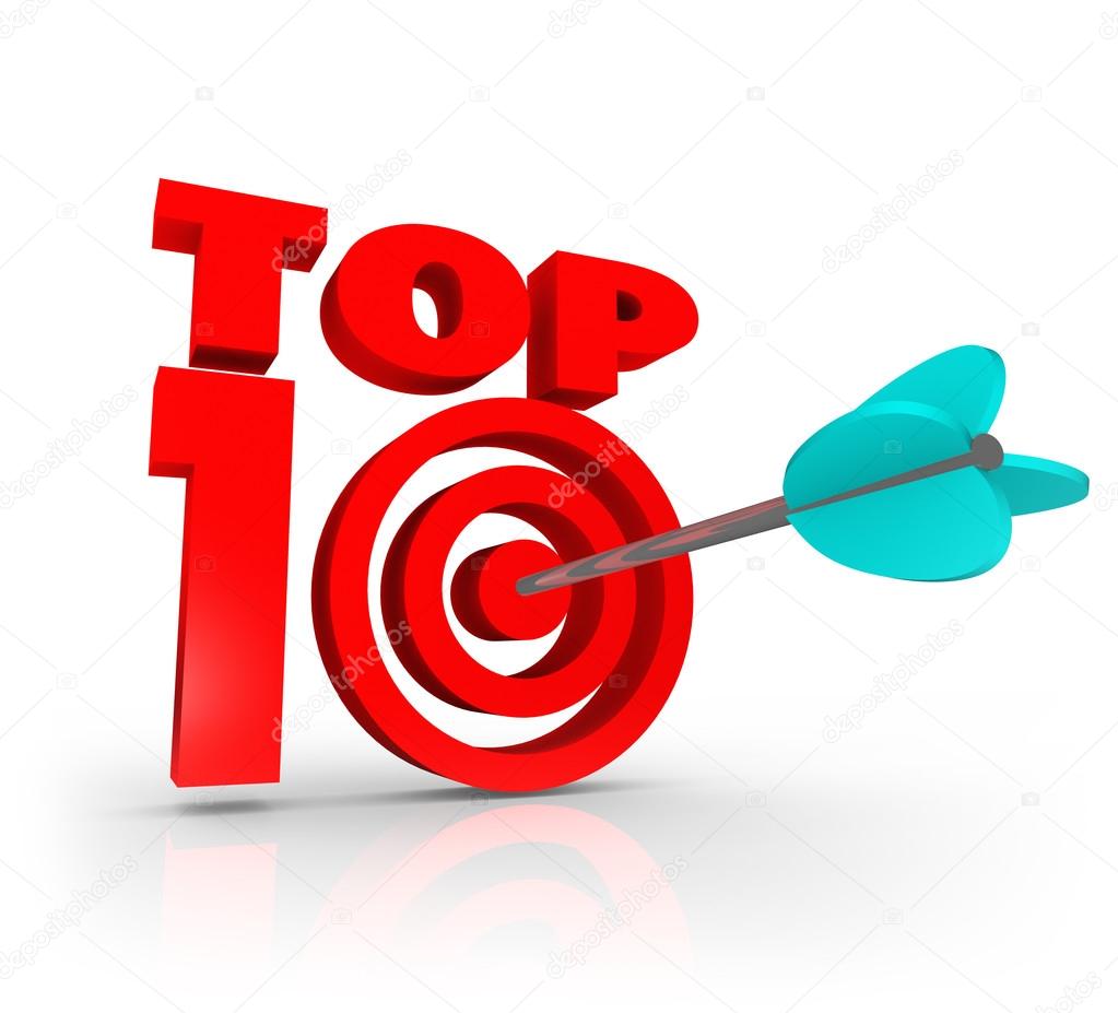 Top 10 Score Arrow Target — Stock Photo © iqoncept #46064313