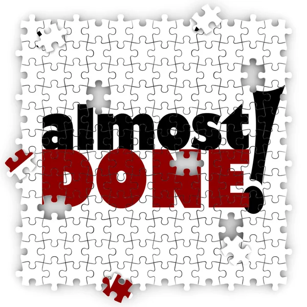 Almost done Stock Photos, Royalty Free Almost done Images | Depositphotos