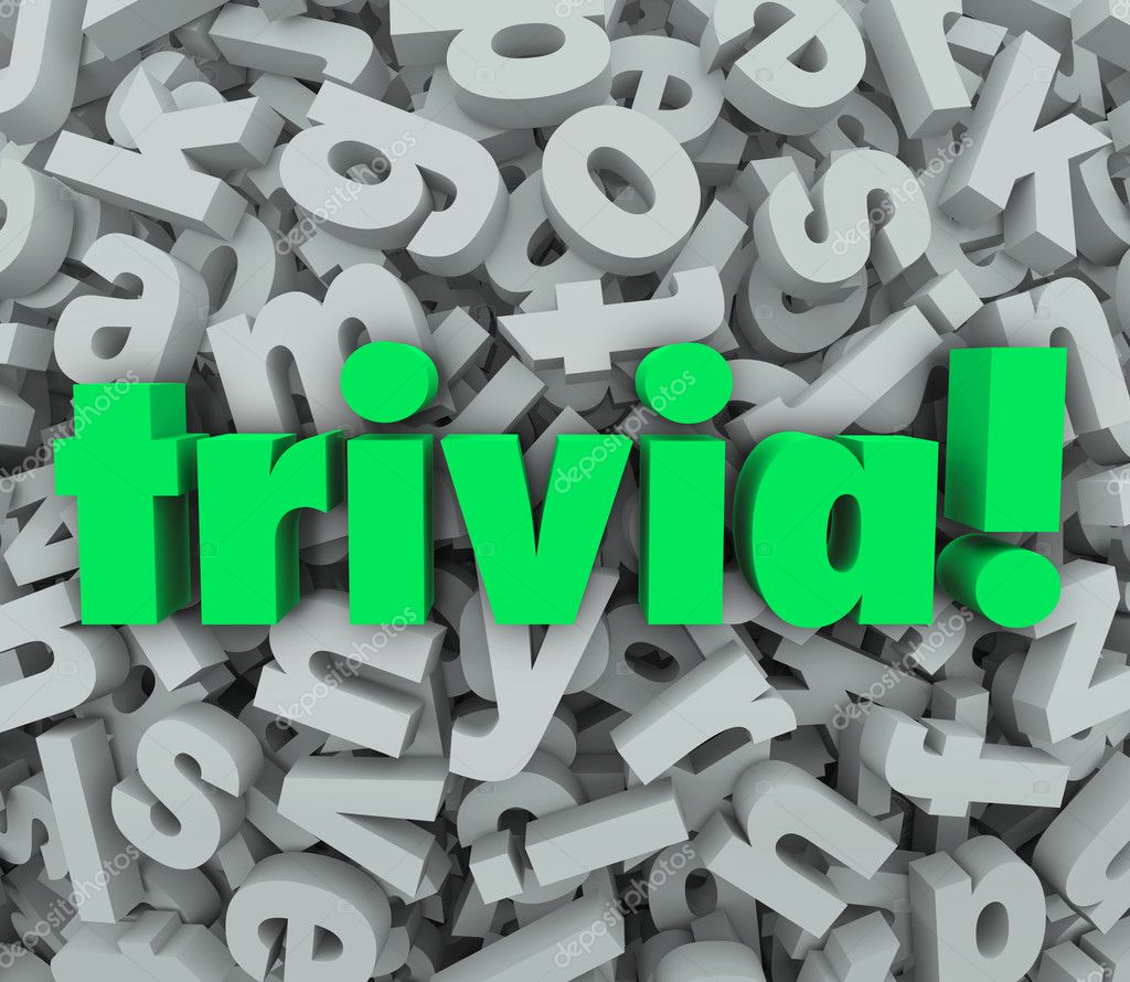 Trivia word in 3d letters on a background Stock Photo by ©iqoncept 48129493