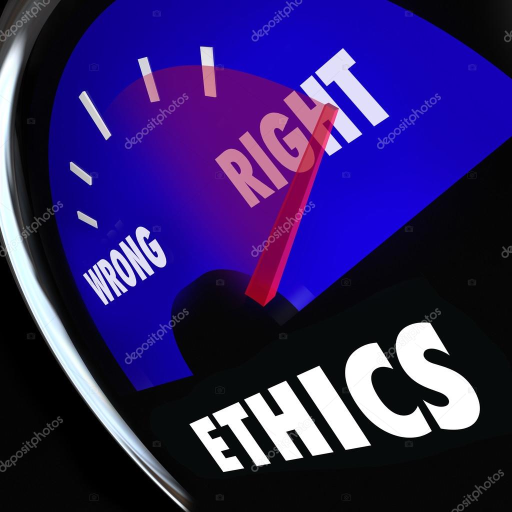 Ethics Gauge Measure Conscious Behavior Good Bad Right Wrong — Stock ... Ethics Gauge Measure Conscious Behavior Good Bad Right Wrong — Stock ...