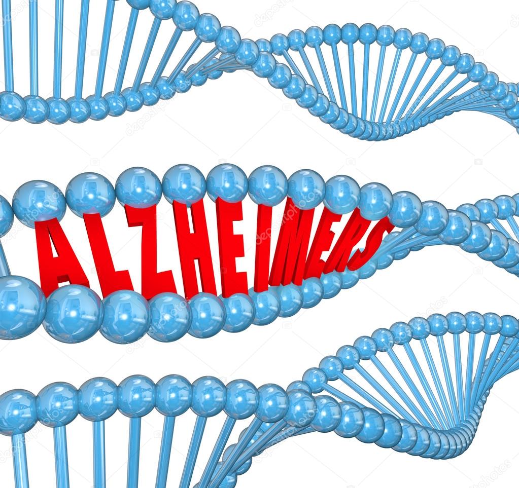 Alzheimer's disease 3d letters in a strand of dna Stock Photo by ...