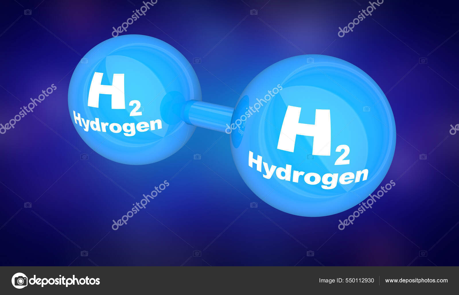 Hydrogen Molecule Element Energy Power Illustration — Stock Photo © iqoncept #550112930