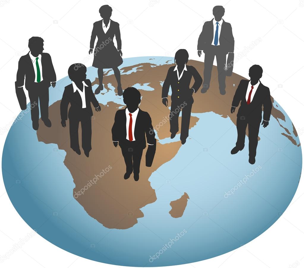 Business stand on global world ⬇ Vector Image by © michaeldb | Vector ...