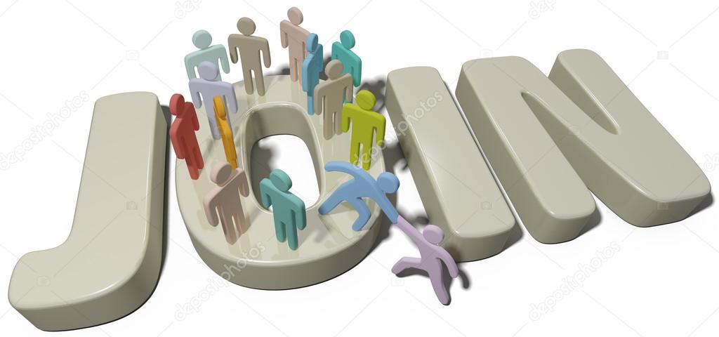 Person help join social or company people Stock Photo by ©michaeldb ...