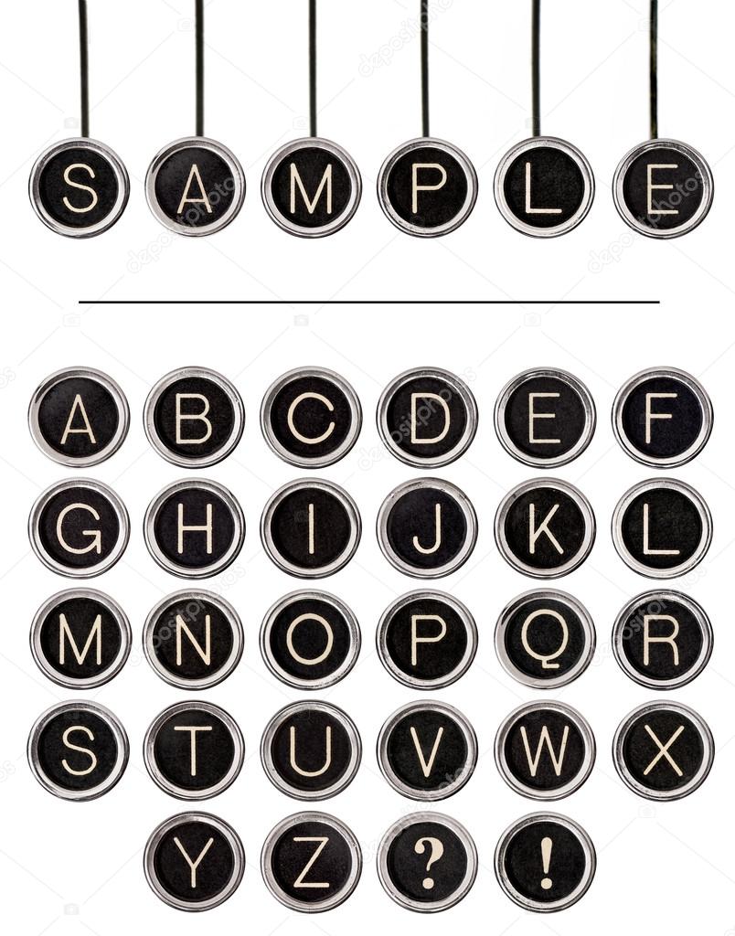 Typewriter Keys Clipart