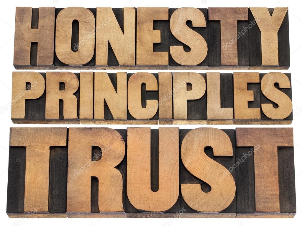Honesty, principles and trust — Stock Photo © PixelsAway #29283309