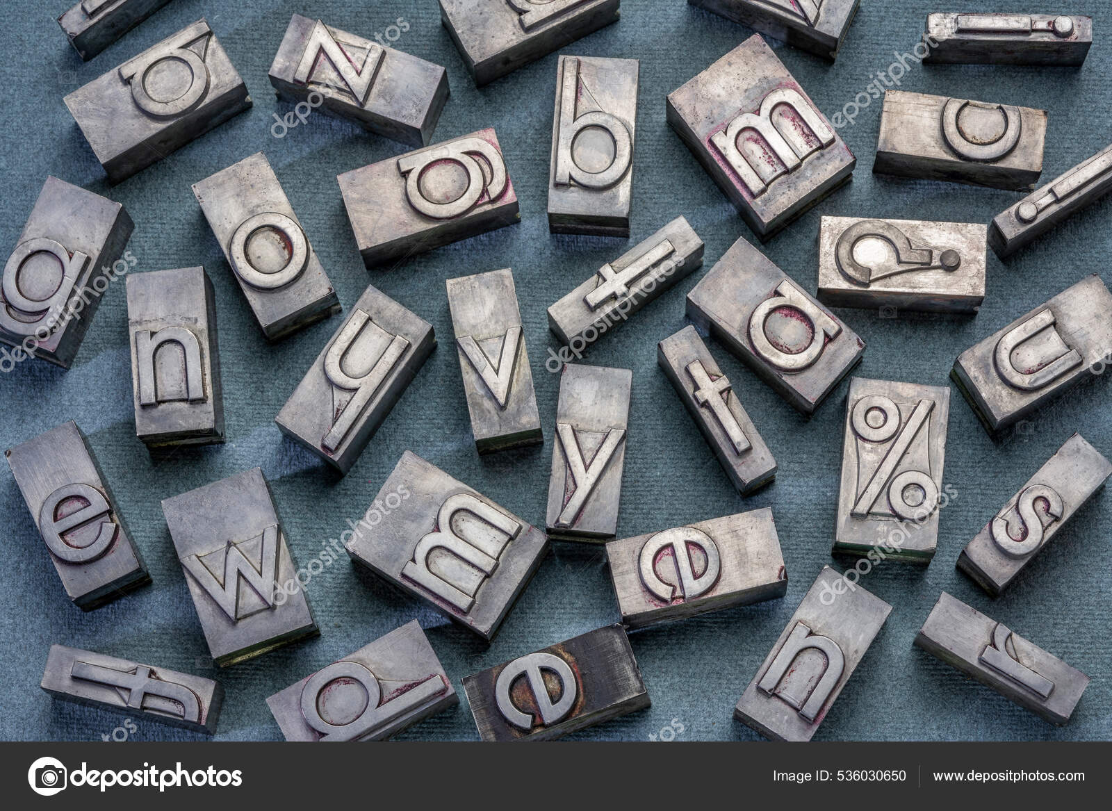 Printing Press Letter Blocks