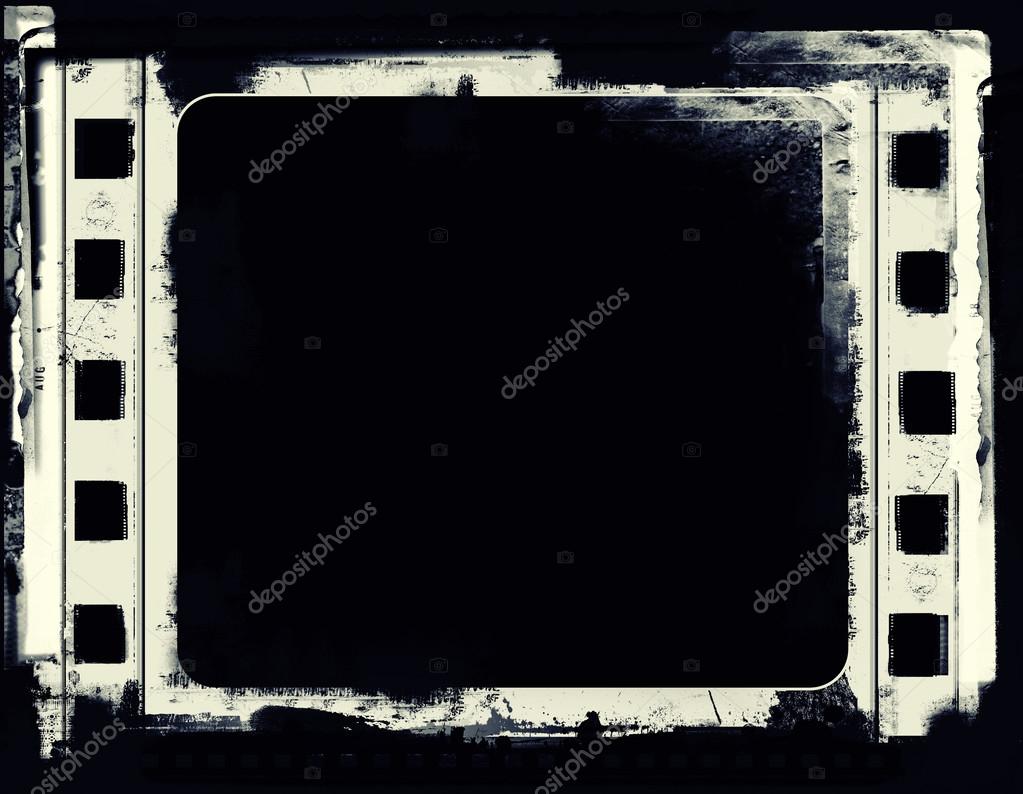 Grunge film frame with space for your text or image — Stock Photo ...