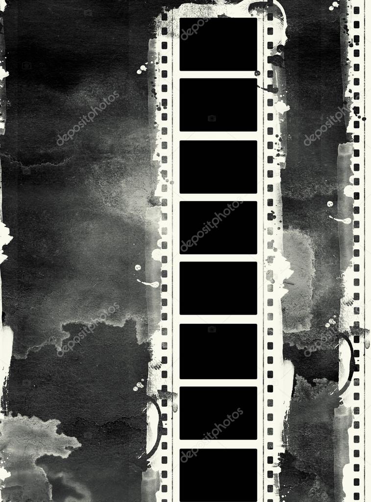 Grunge film frame with space for text or image Stock Illustration by ...
