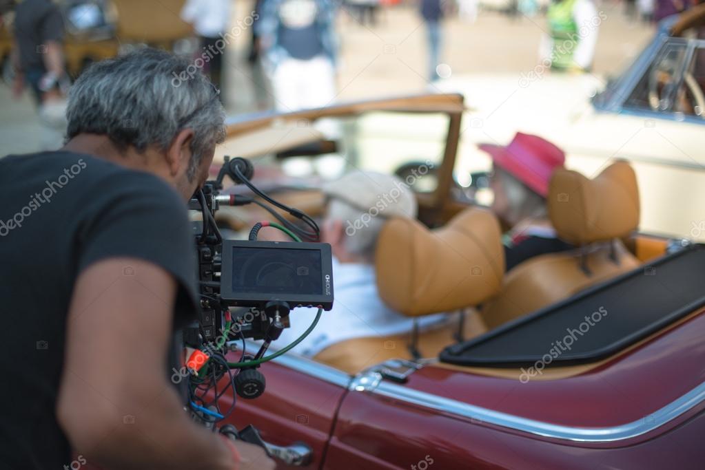 Filming a Mercedes SL 280 classic car – Stock Editorial Photo ...