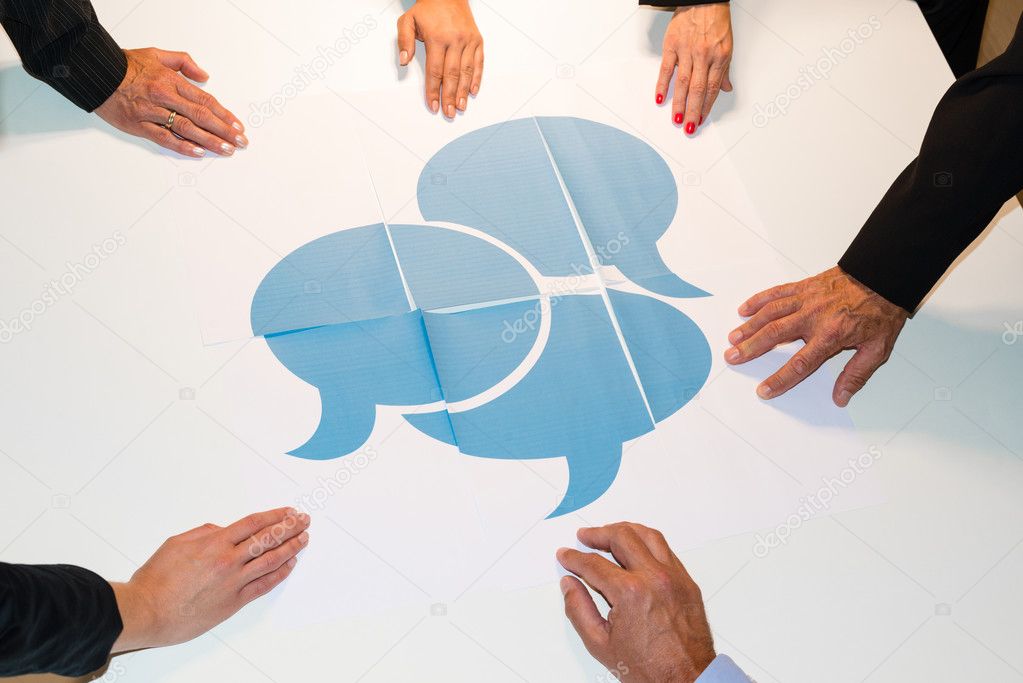Communication - speech bubbles — Stock Photo © franky242 #29927729