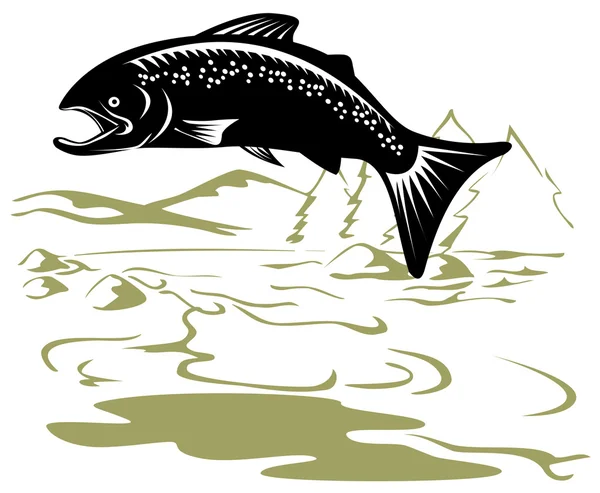 Jumping Fish Vector