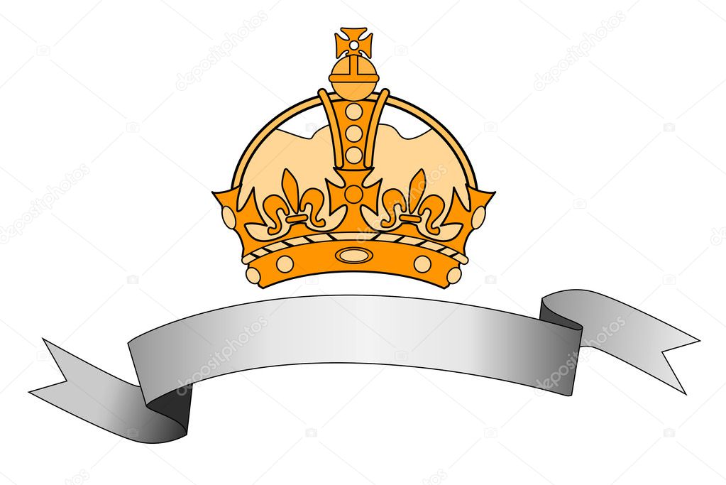 Crown and Ribbon Stock Illustration by ©patrimonio #30003595