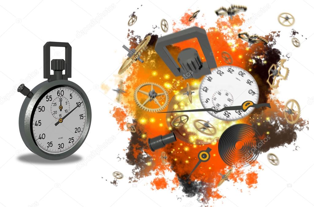 Stopwatch Exploding Stock Photo by ©patrimonio 30007975