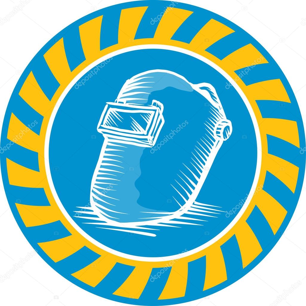 Soldador Casco de soldadura Retro Vector de stock #30731623 de ©patrimonio