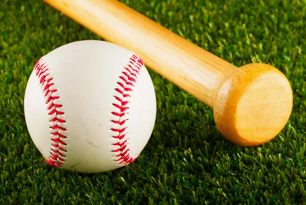 Baseball and Bat on Field — Stock Photo © dehooks #5909248