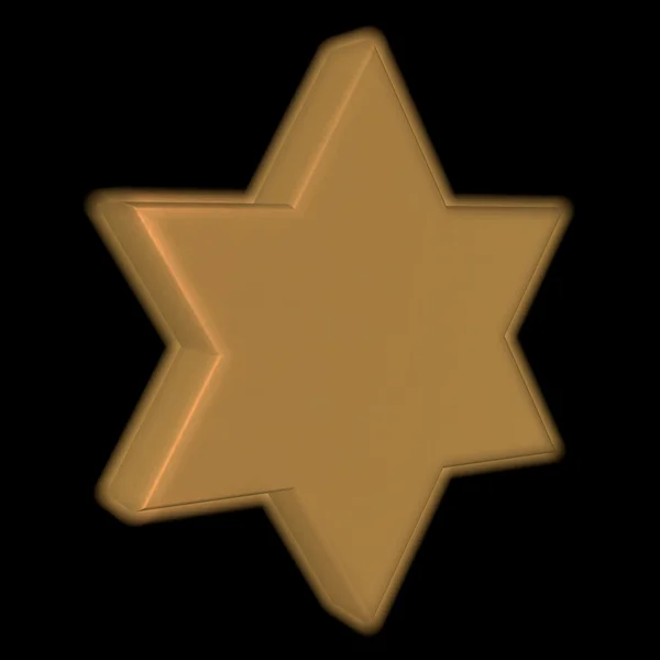 3D Golden Star of David — Stock Photo © georgios #1395643