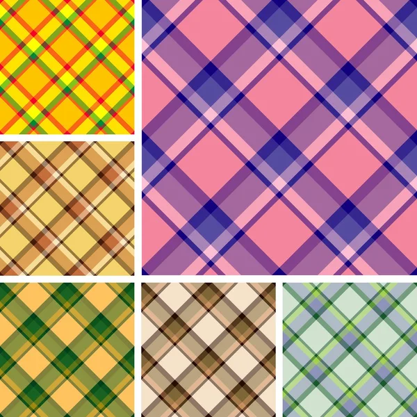Big plaid pattern set — Stock Vector © WitchEra #11604354