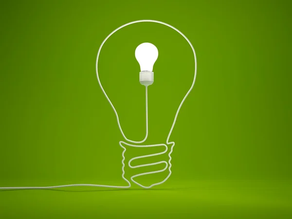 Light bulbs on green background Stock Photo by ©Mishchenko 13199701