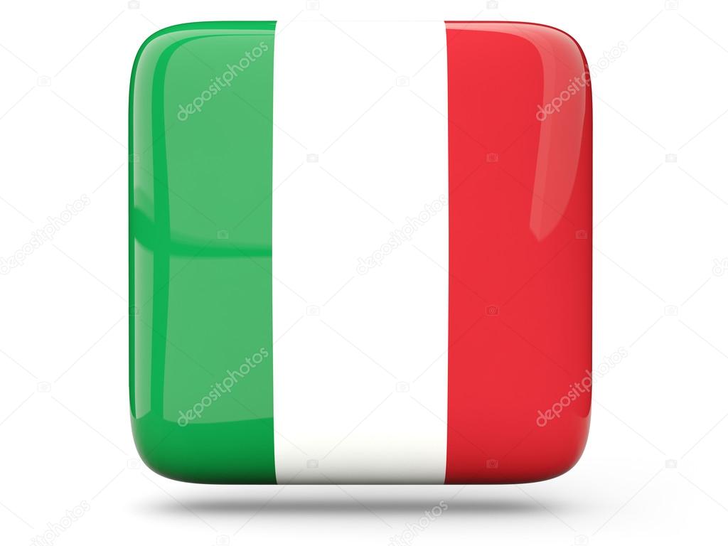 Square icon of italy — Stock Photo © Mishchenko #23035580