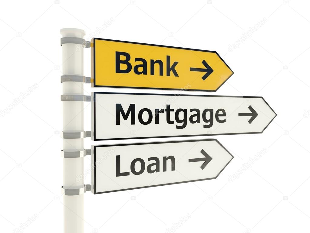 Bank road sign Stock Photo by ©Mishchenko 25710281