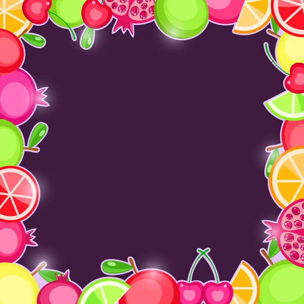 100,000 Fruits frame Vector Images | Depositphotos