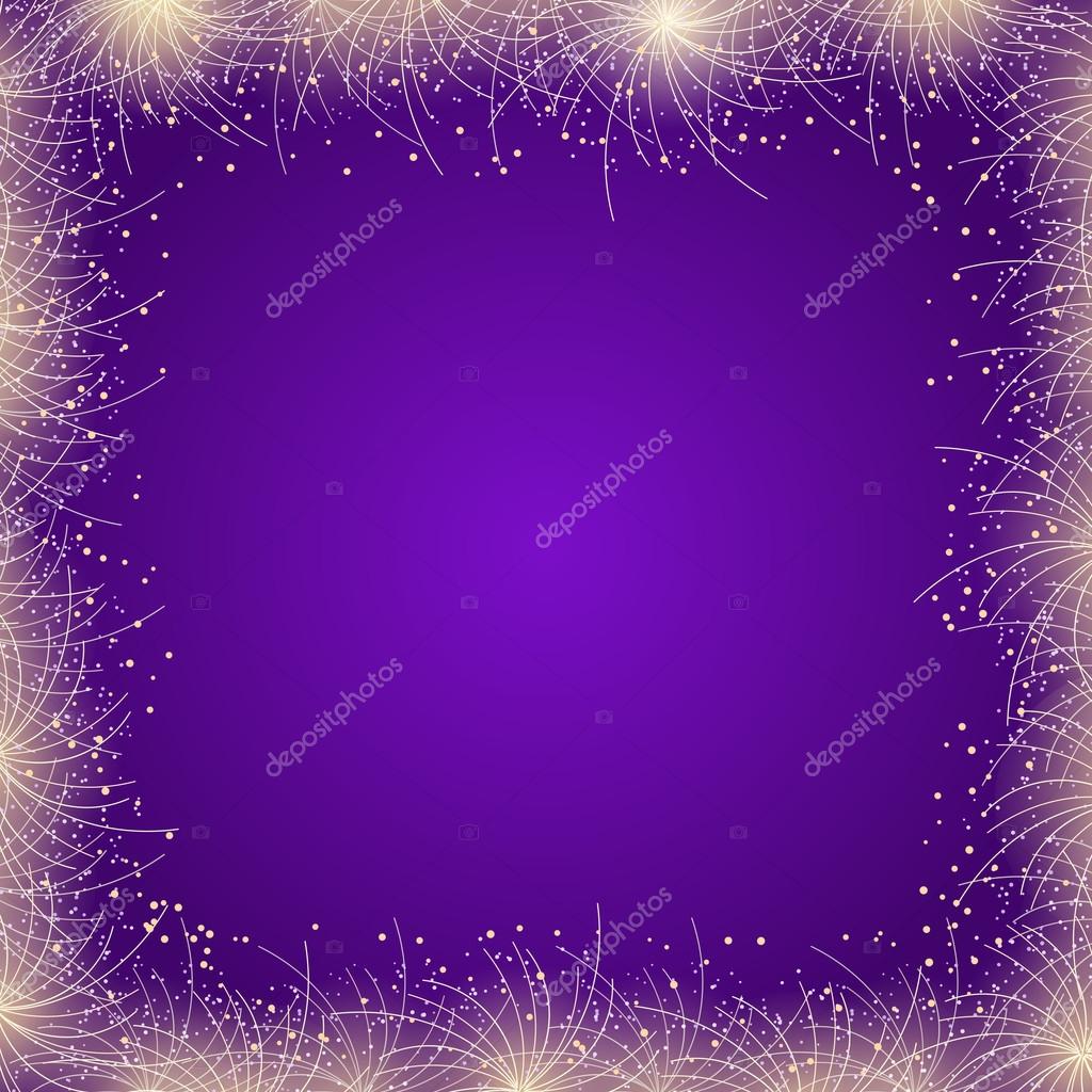 Purple Frame with Sparkles Stock Vector by ©nikifiva 35622935