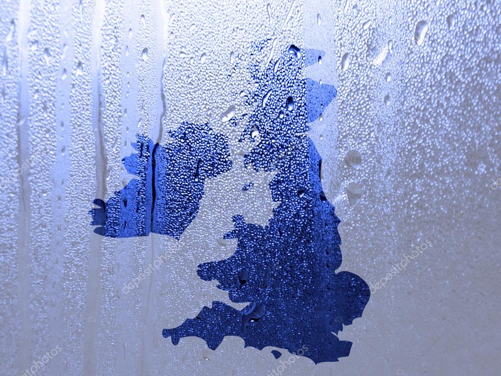 Water pattern over UK map — Stock Photo © janefromyork #23669999