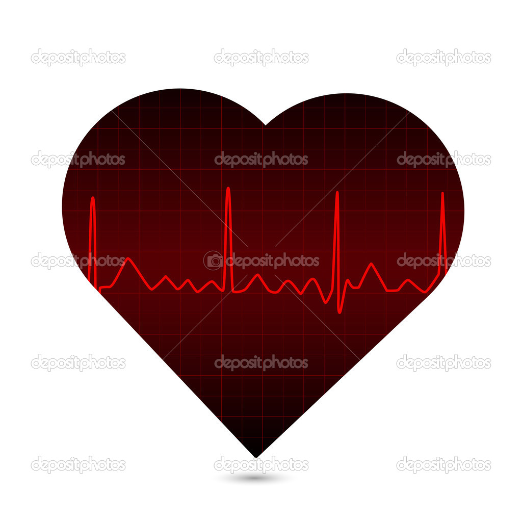 ECG Heart Stock Vector Image by ©nmarques74 #43103521