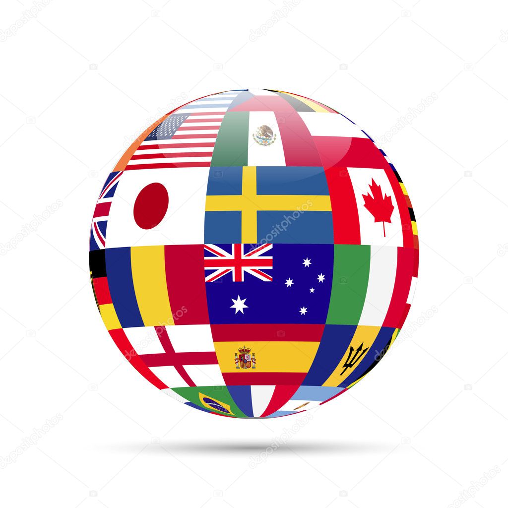 World Sphere Illustration Stock Vector Image by ©nmarques74 #43530975