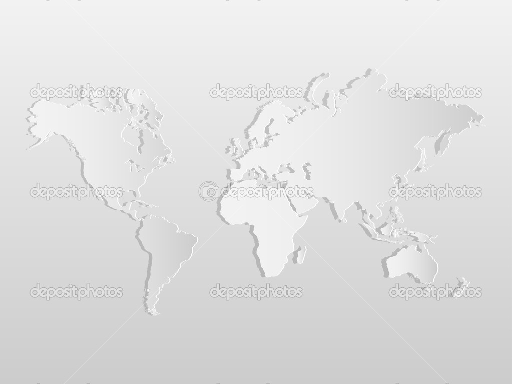 Paper World Map Stock Vector Image by ©nmarques74 #43775721