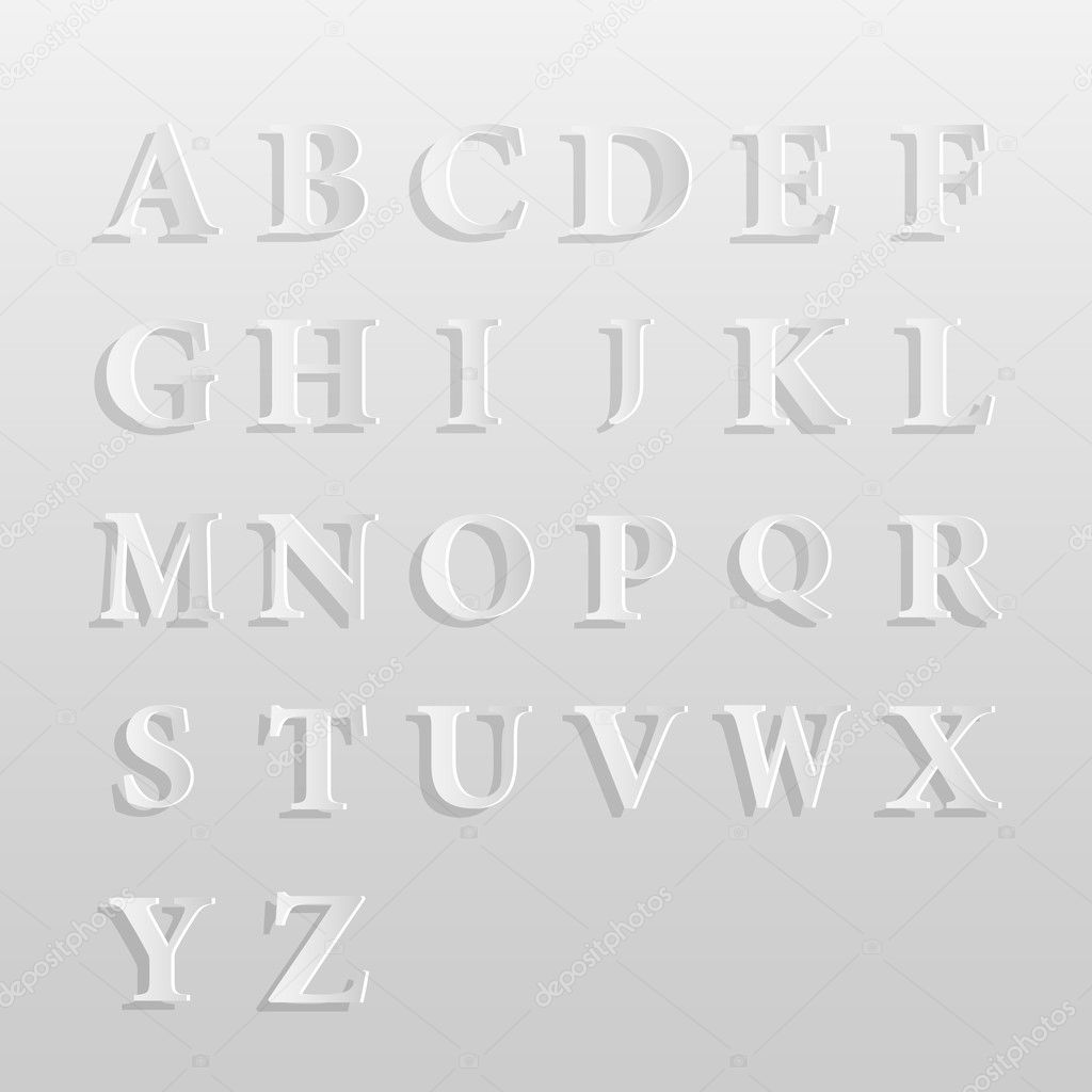 Paper Alphabet Stock Vector Image by ©nmarques74 #44512589