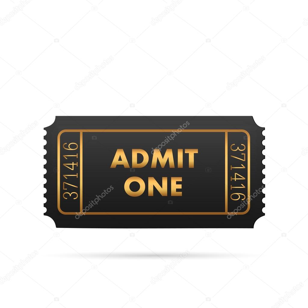 Admit One Ticket Stock Vector Image by ©nmarques74 #44512639