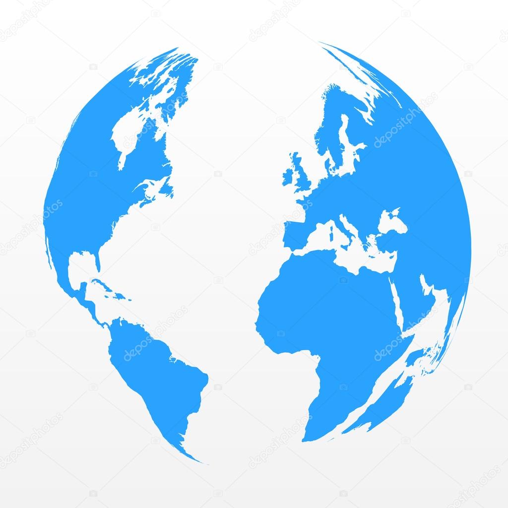 World Map Sphere — Stock Vector © nmarques74 #46534541